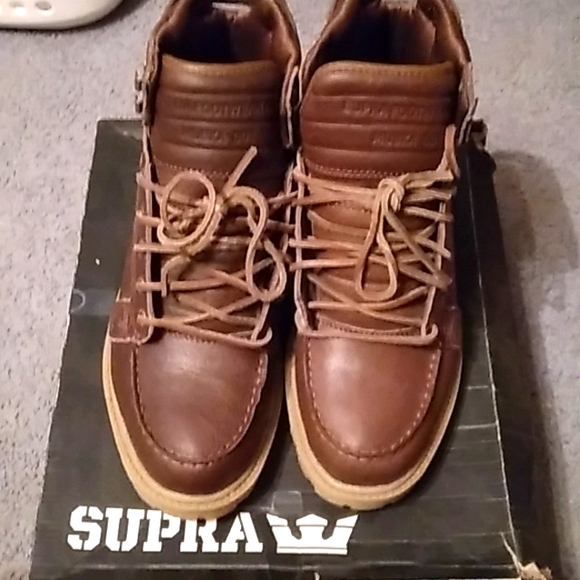 Supra | Shoes | Brand New Old School Supra Skyboot Brown | Poshmark